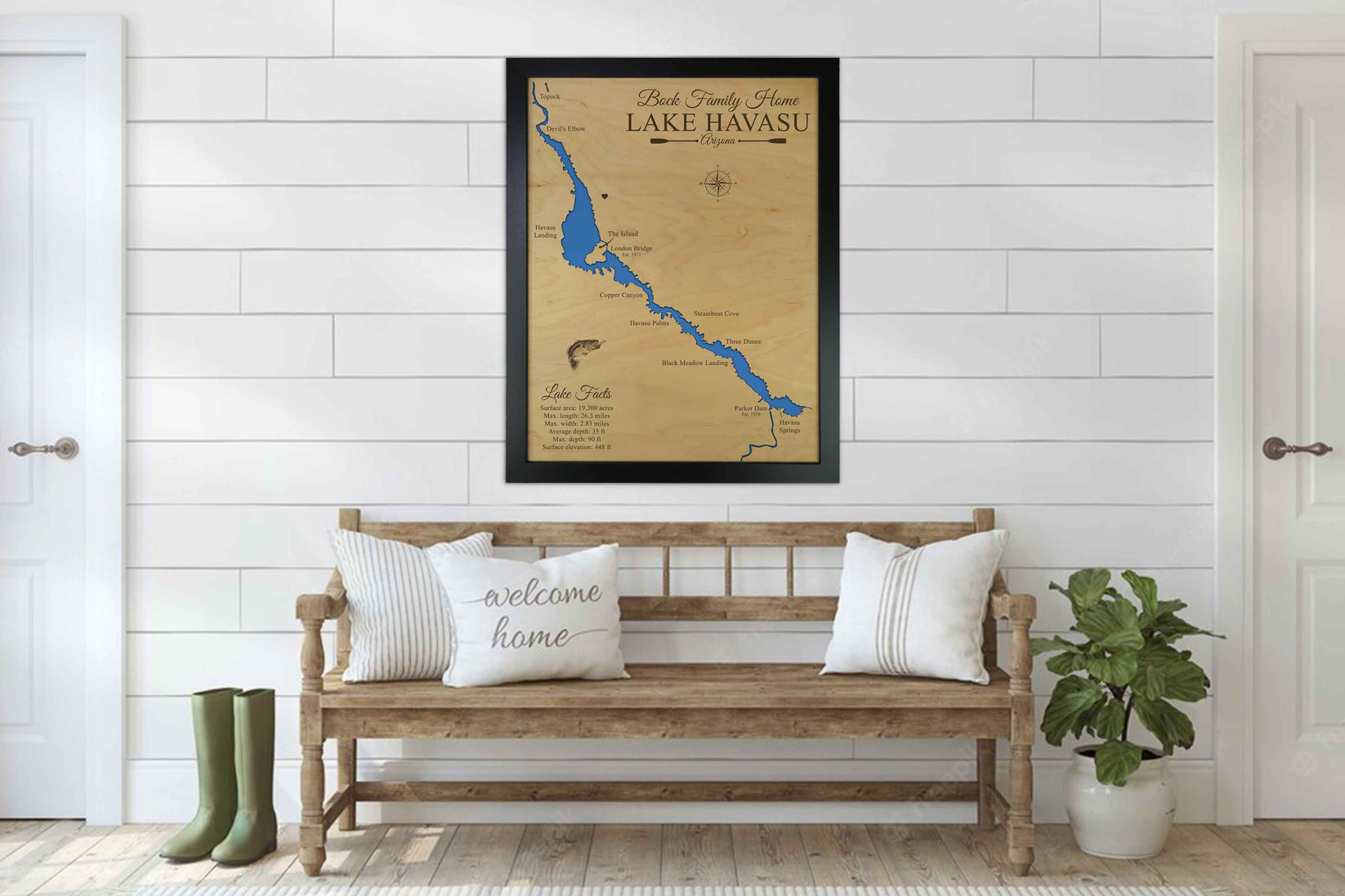 Lake Havasu, Arizona Map by Waypoint Maps | Detailed Lake Guide