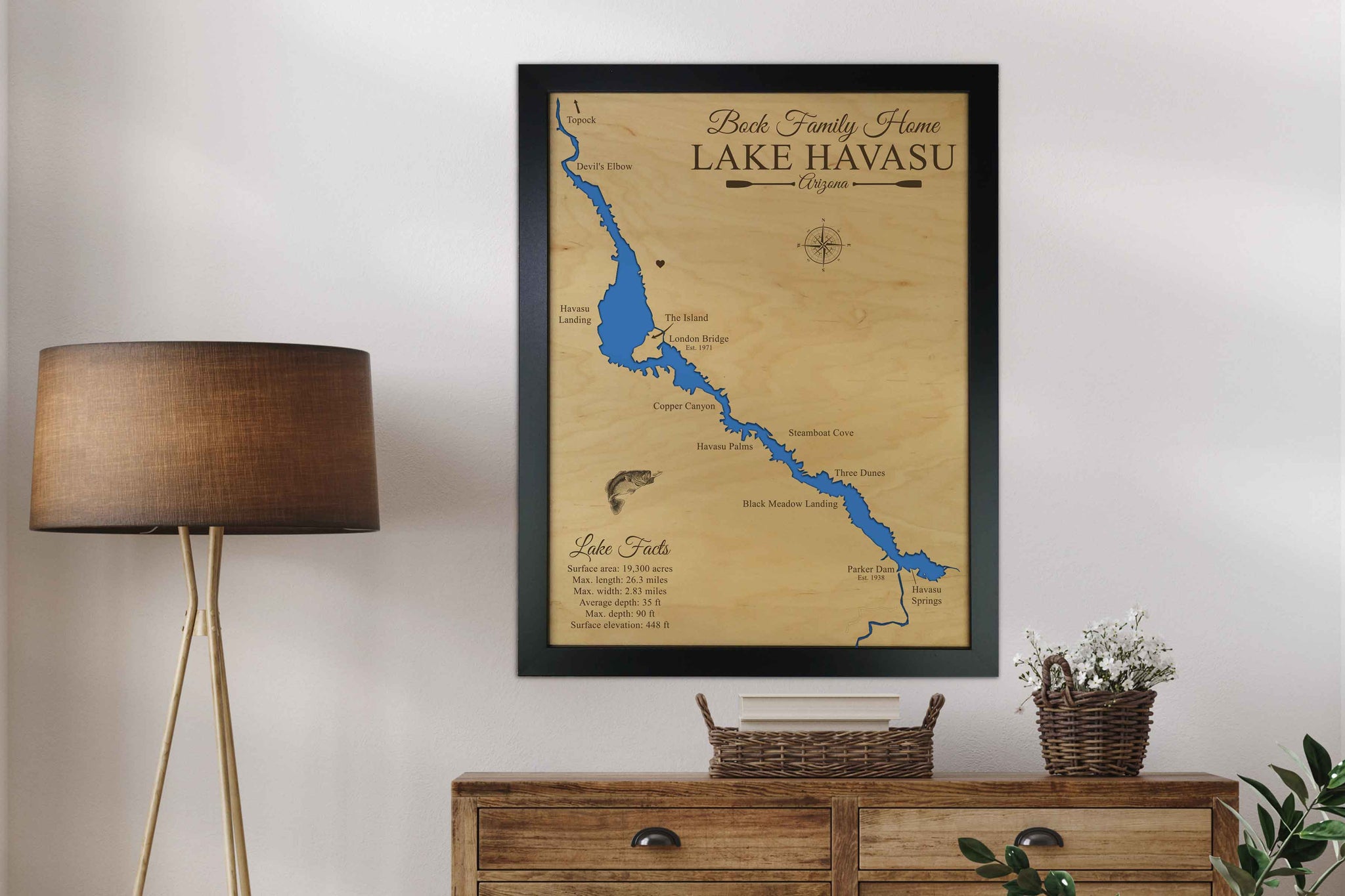 Lake Havasu, Arizona Map by Waypoint Maps | Detailed Lake Guide